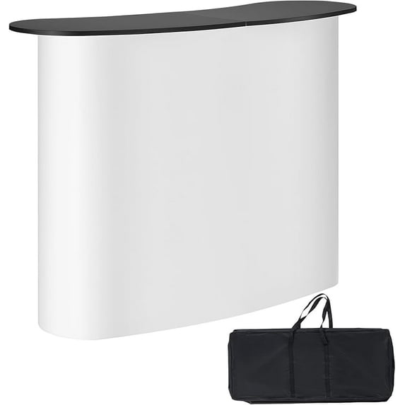 VEVOR Portable Tradeshow Podium Table, 51.18" x 18.31" x 37.4, Display ...