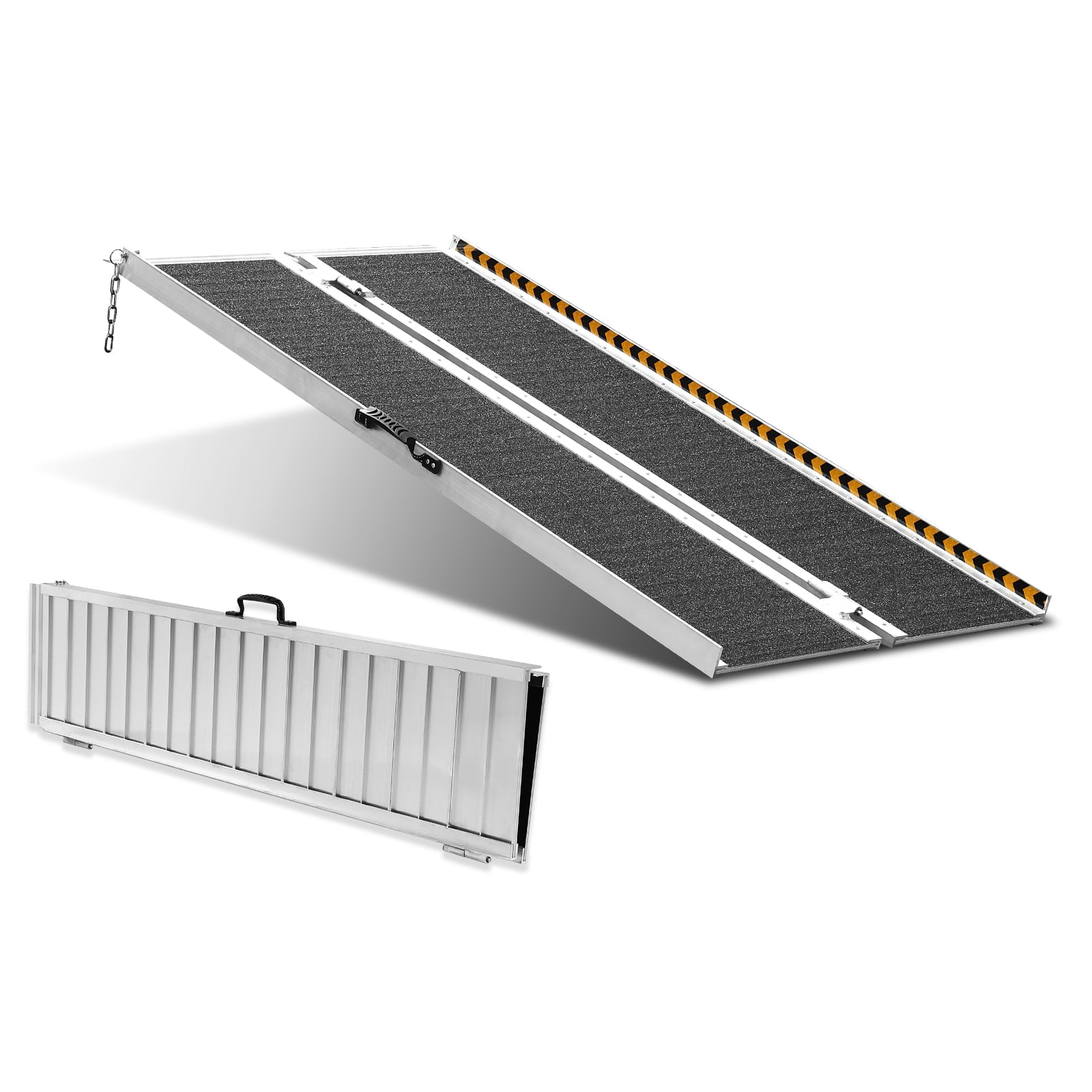 VEVOR Portable Wheelchair Ramp, 5 ft 800 lbs Capacity, Non-Slip ...