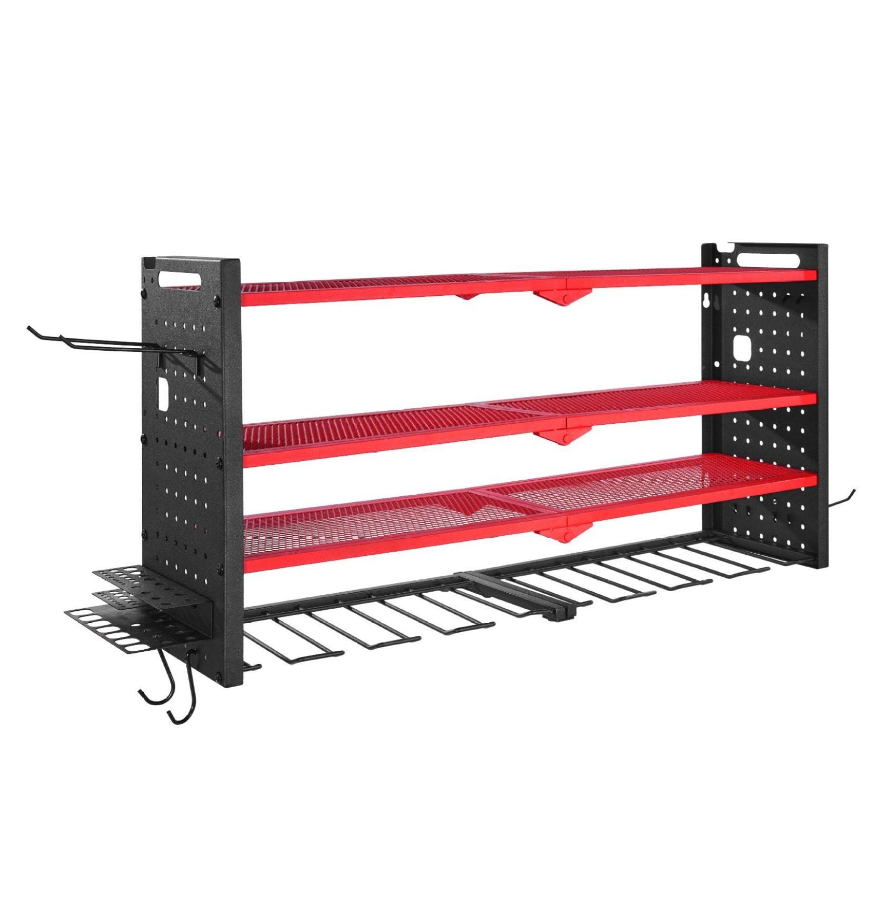 VEVOR Power Tool Organizer Wall Mount, 4-Layer Storage Rack with 8 ...