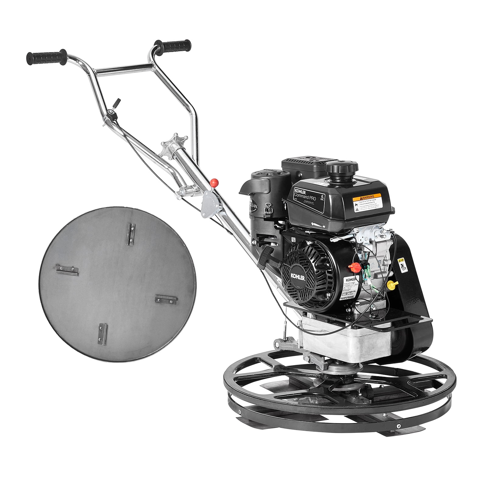 VEVOR Power Trowel, 24” Walk-Behind Cement Trowel with Float Pan, 6HP ...