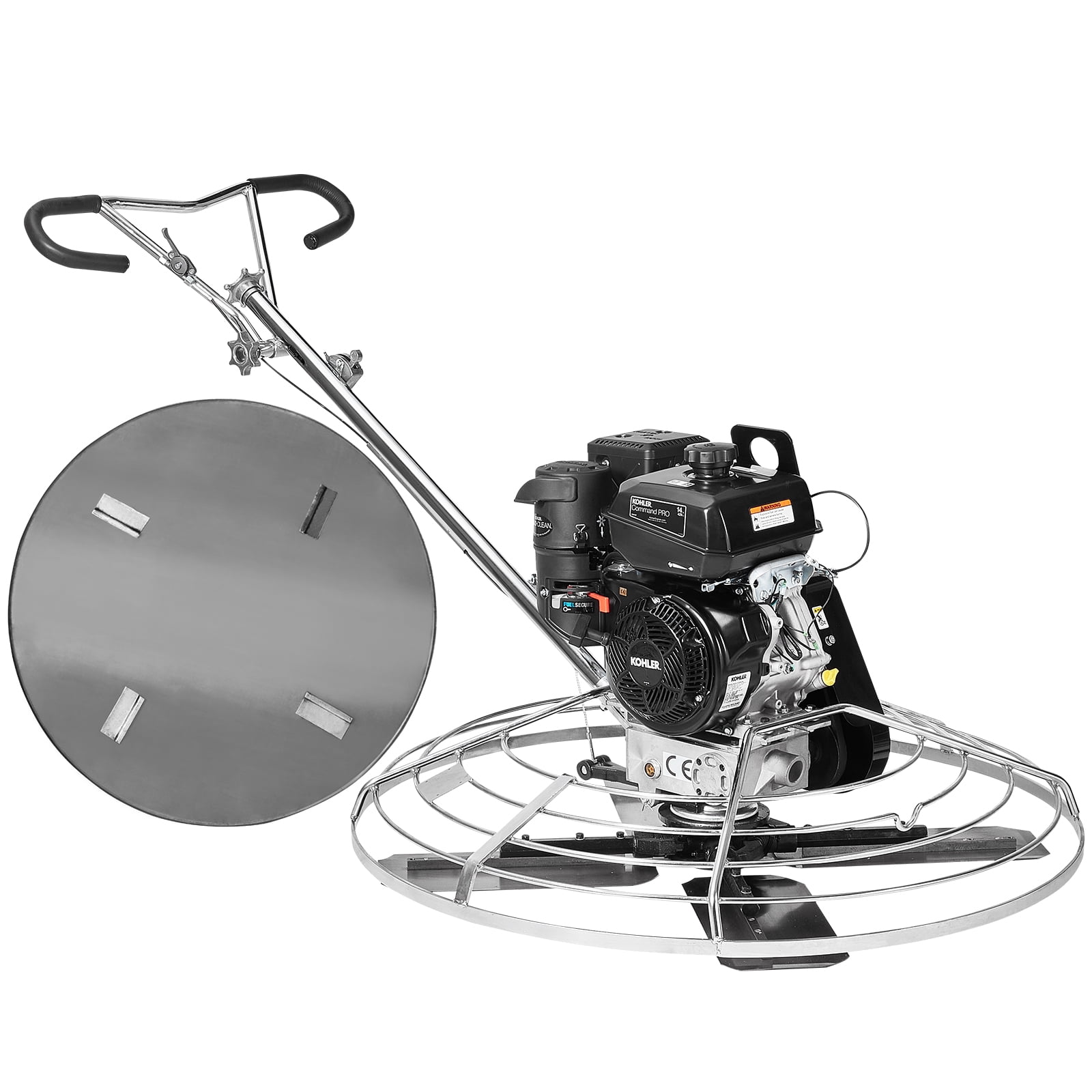 VEVOR Power Trowel, 46” Walk-Behind Cement Trowel with Float Pan, 14HP ...
