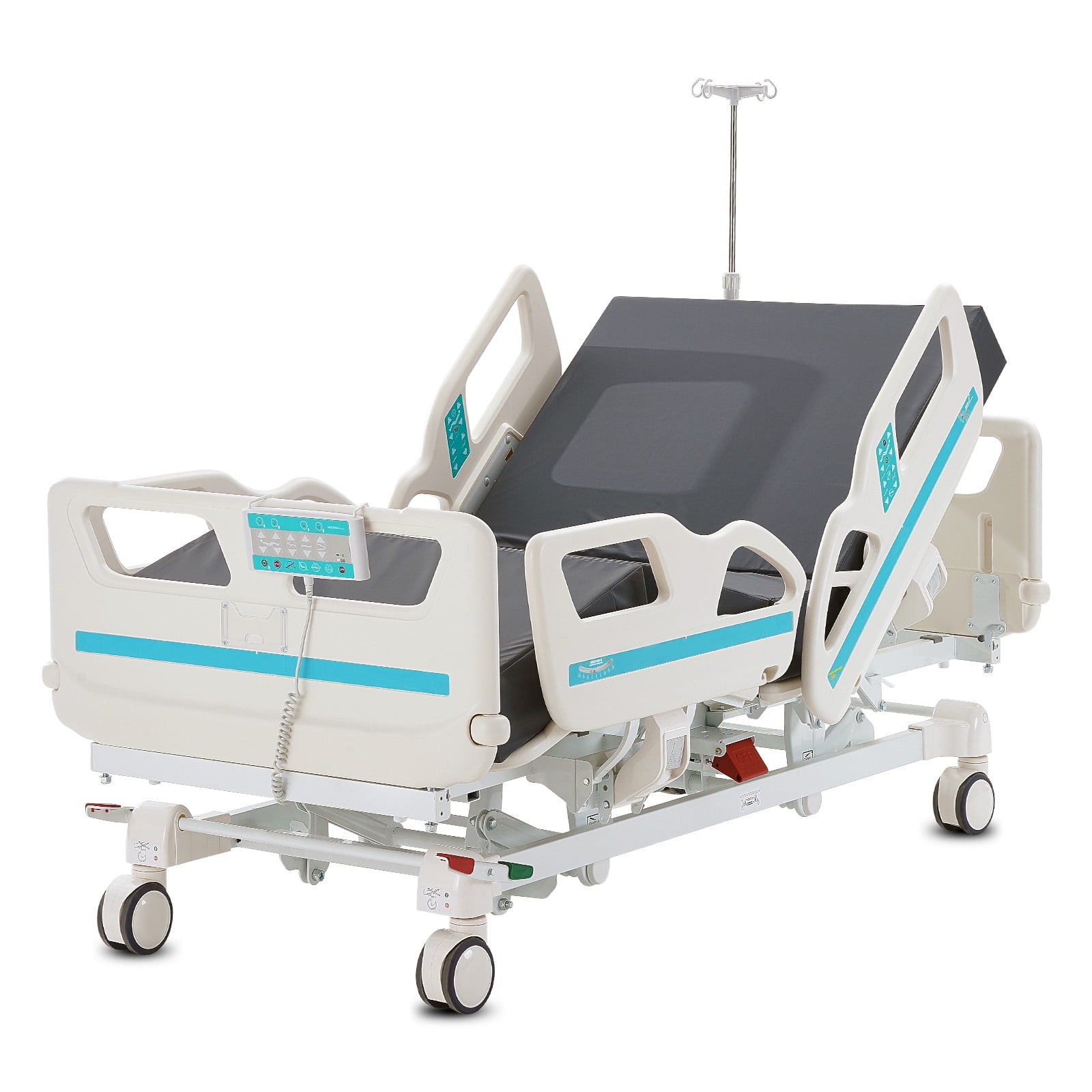 VEVOR Premium 5 Function Full Electric Hospital Bed, ICU Electric ...