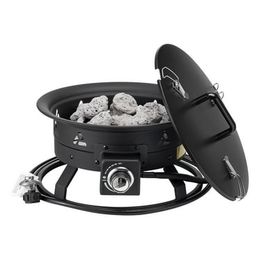 NAGA BAHNA 21" Round Propane Fire Pit 50,000BTU Terrazzo Gas Fire Pit ...