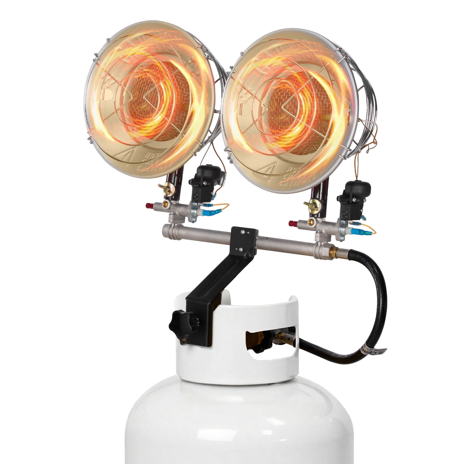 VEVOR Propane Tank Top Heater, 30000 BTU Rapid Heating 180-Degree ...