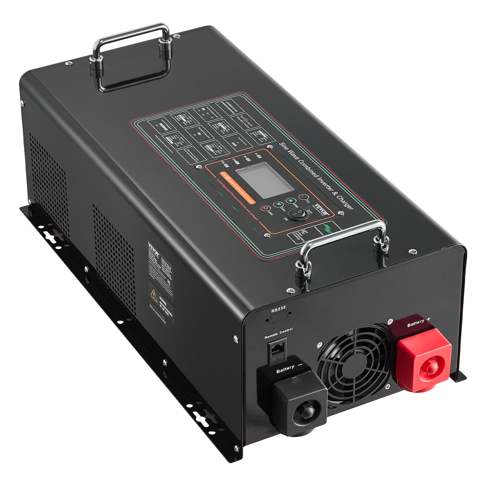 VEVOR Pure Sine Wave Inverter Charger, 5000 Watt, DC 24V to AC 120V ...