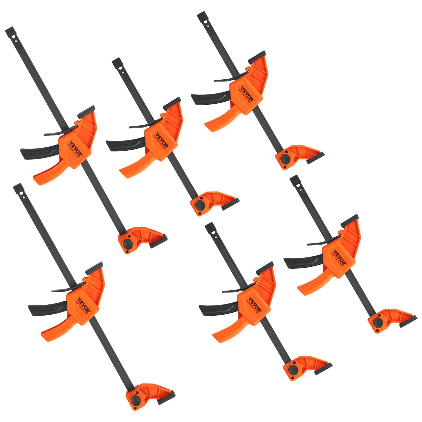 VEVOR Quick-Change Bar Clamps, 6-Pack Set, Includes 4 x 6-Inch and 2 x ...