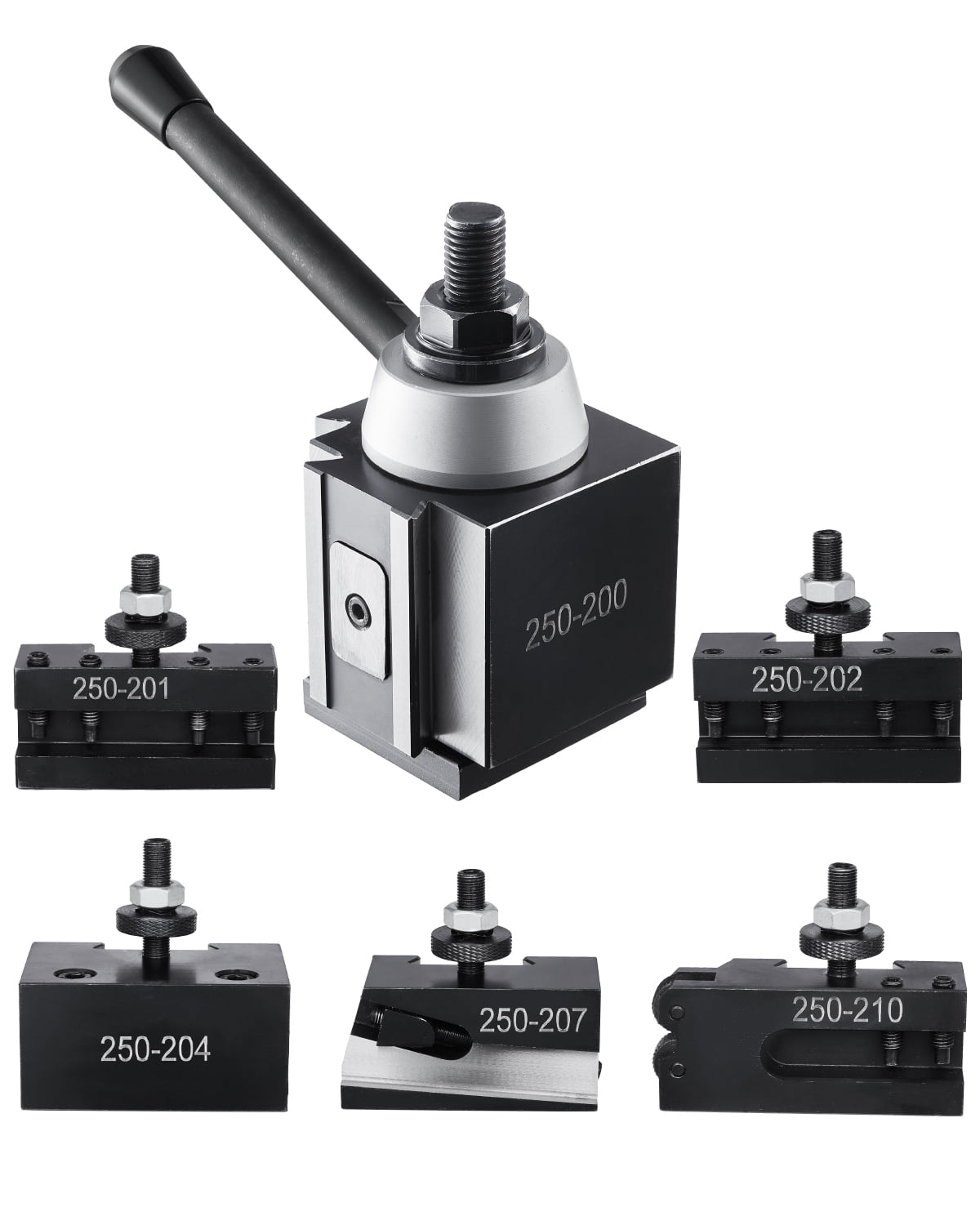 VEVOR Quick Change Tool Post Set, 6 Pcs, Includes Lathe Tool Holders ...