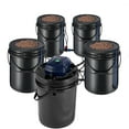 VEVOR RDWC Hydroponics System, 4-Bucket Recirculating Deep Water ...