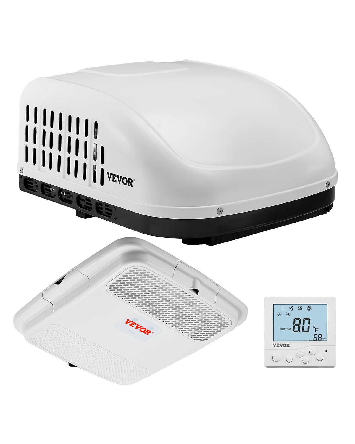 VEVOR RV Air Conditioner, 15000 BTU Non-Ducted Rooftop RV AC Unit, 65 ...