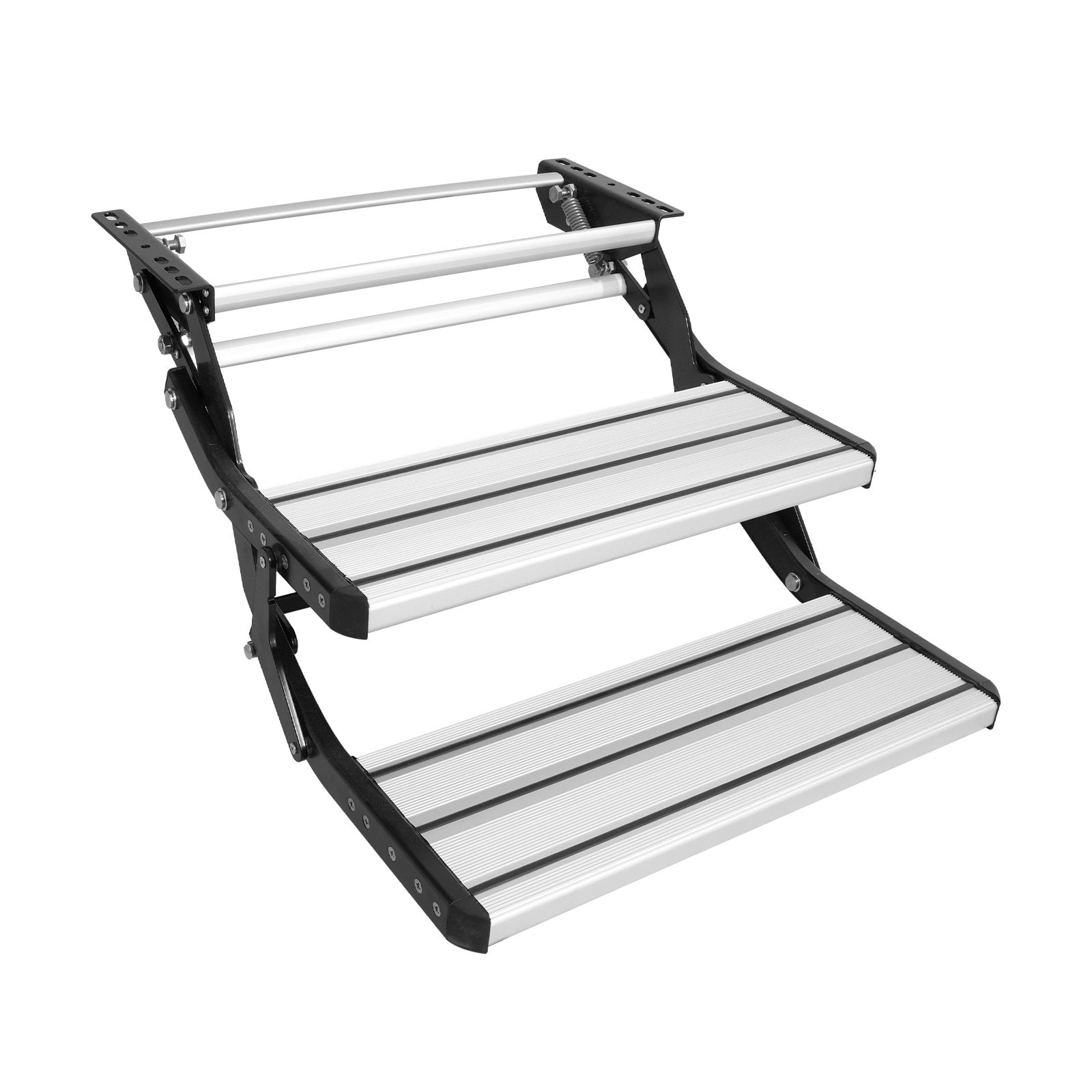 VEVOR 2-Step RV Steps, Foldable Aluminum Alloy Stairs with 440 lbs Load ...