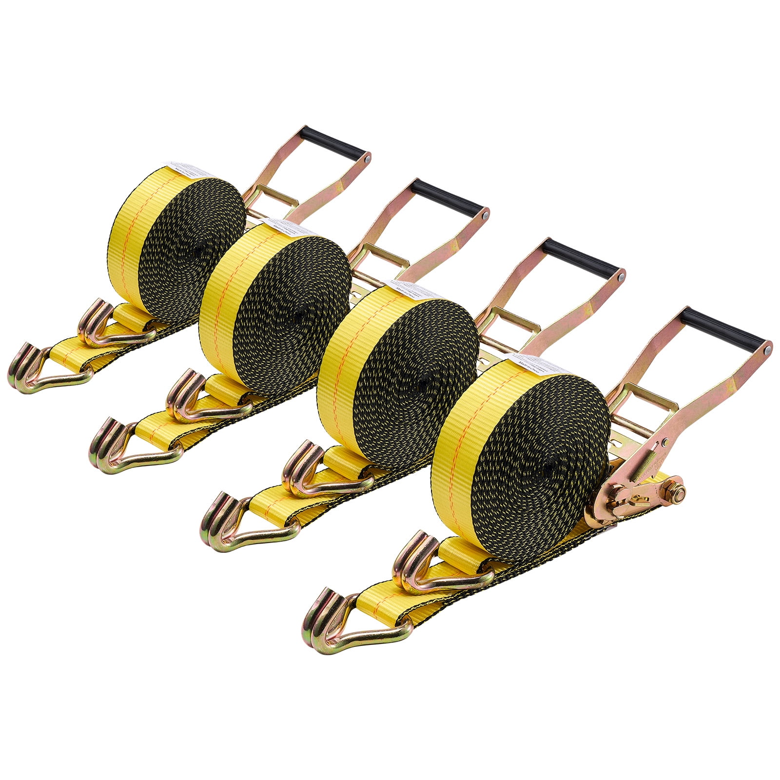 VEVOR Ratchet Straps, 2in x 30ft, Heavy Duty Tie Down Straps with ...