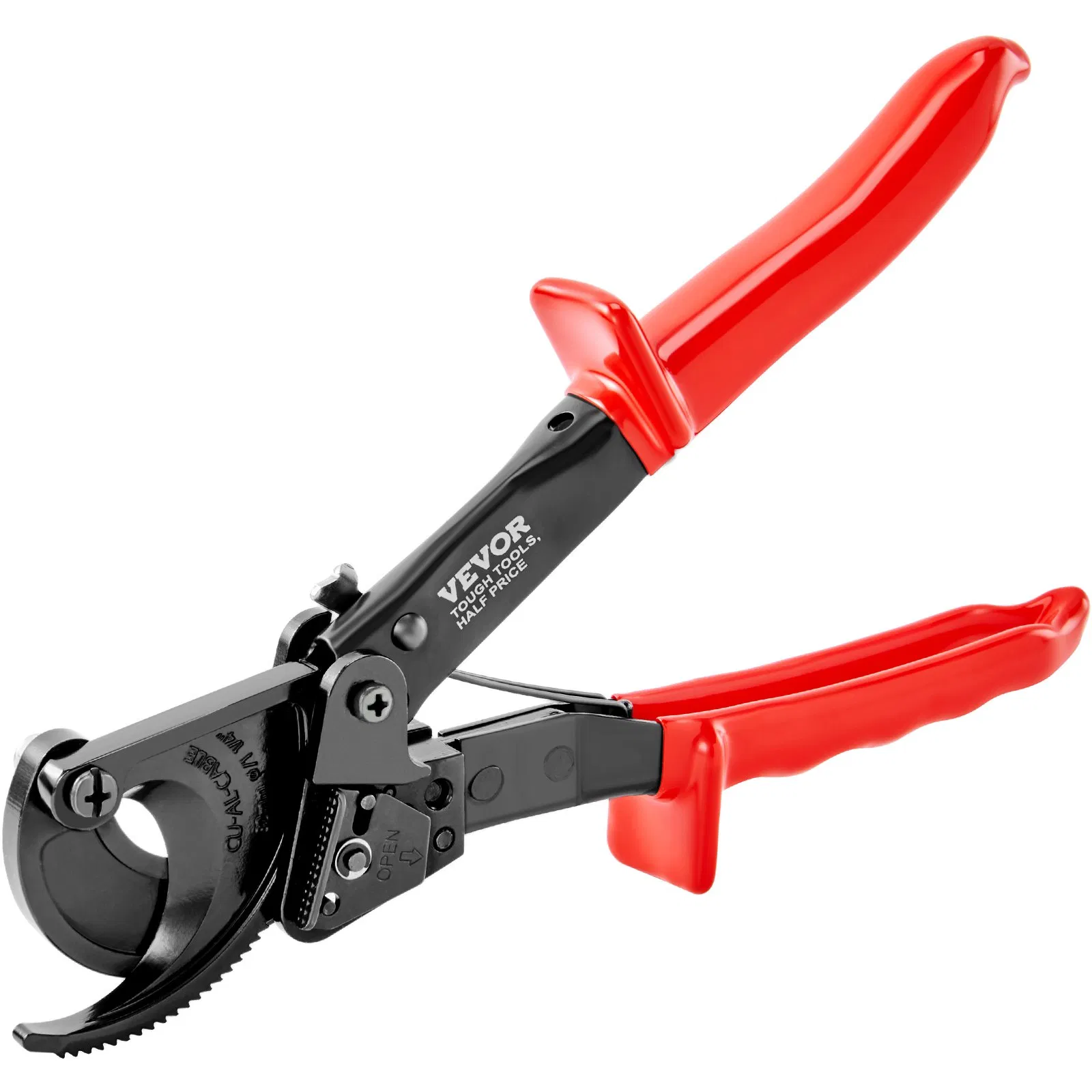 VEVOR Ratcheting Cable Cutter, 10" Wire Cutter Heavy Duty with Gloves ...