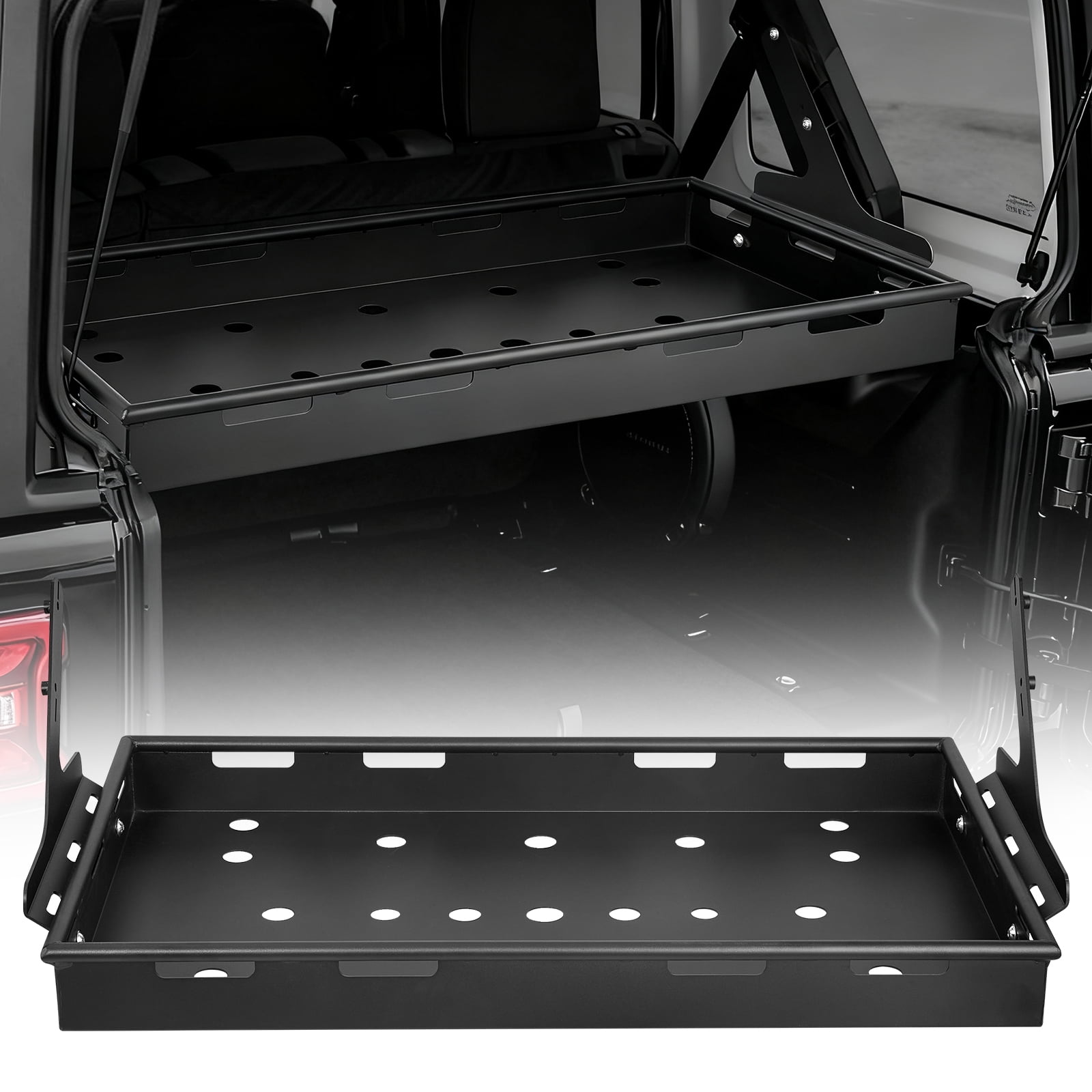 VEVOR Rear Trunk Cargo Rack, for 2018-2024 Jeep Wrangler JLU Sky One ...