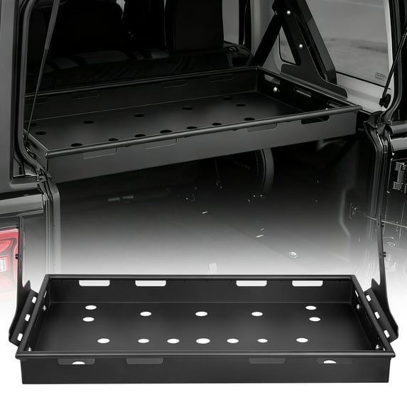 VEVOR Rear Trunk Cargo Rack, for 2018-2024 Jeep Wrangler JLU Sky One ...