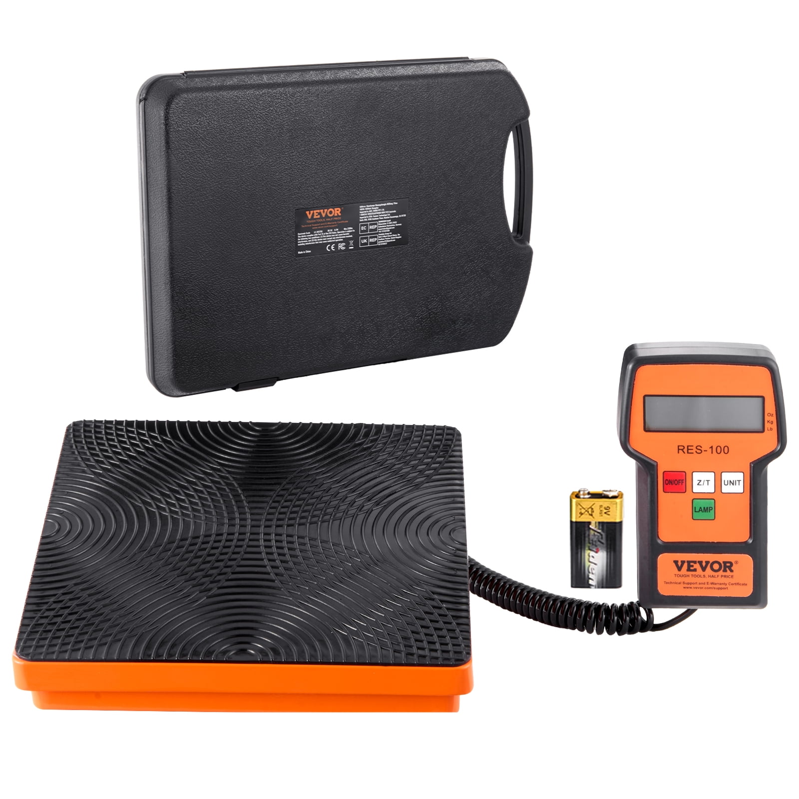 VEVOR Refrigerant Scale 220 LBS HAVC Charging Recovery Freon Scale ...