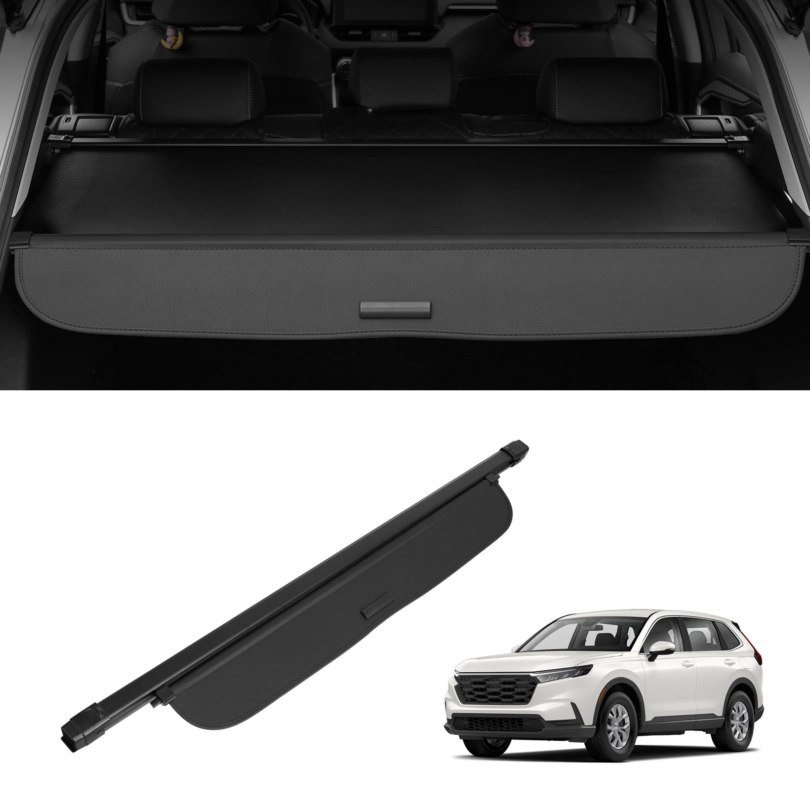 VEVOR Retractable Cargo Cover for Honda, Upgraded Waterproof Trunk ...