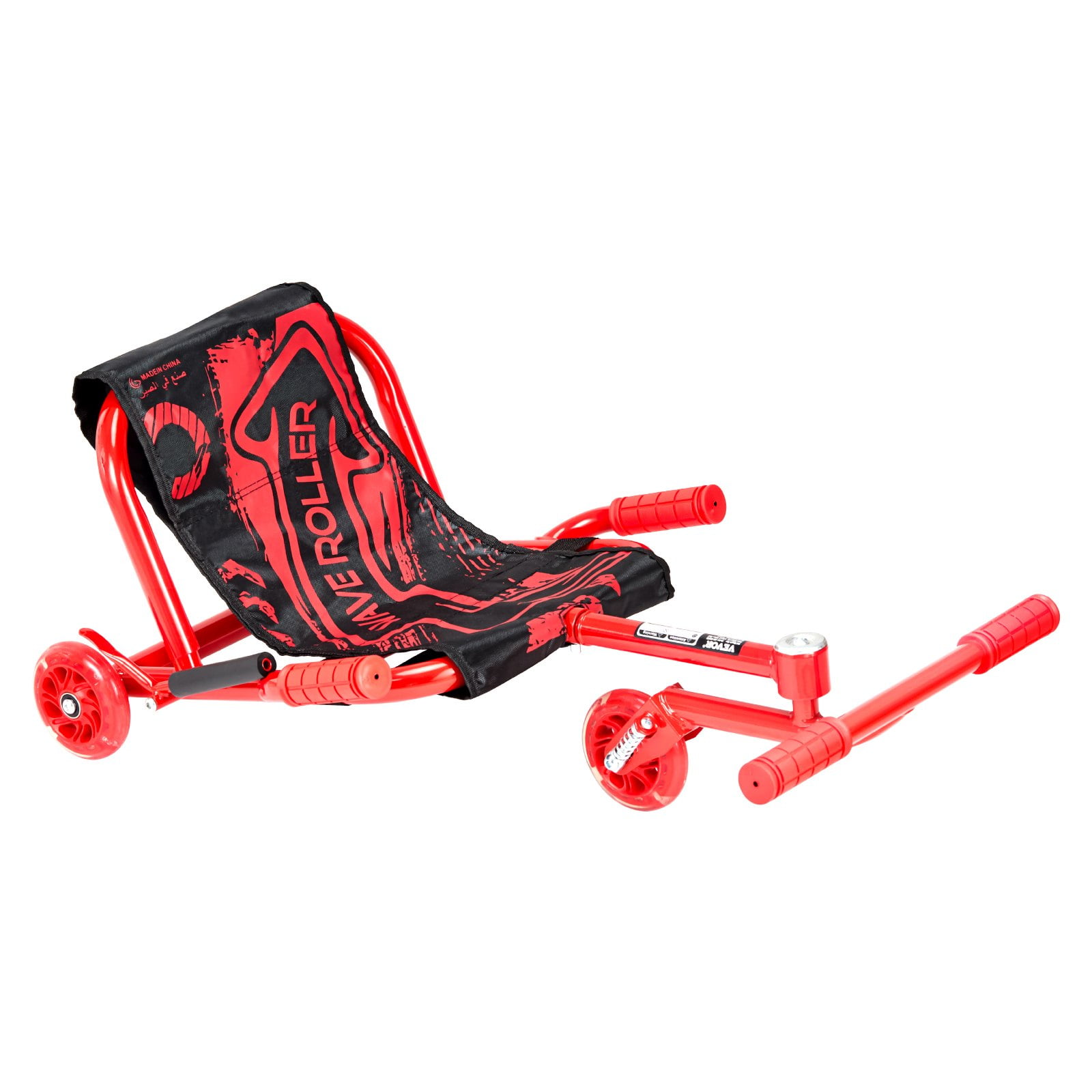 VEVOR Ride-On Drift Scooter for Kids, 132 lbs Capacity, Zig-Zag Motion ...