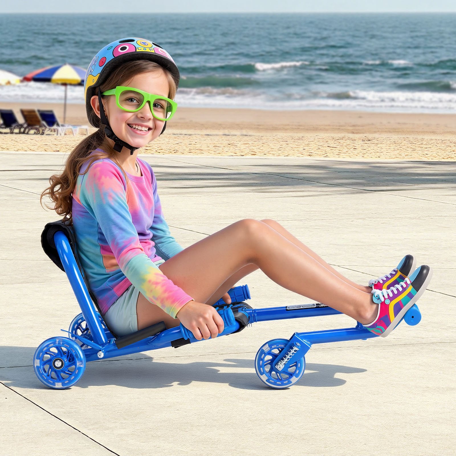 VEVOR Ride on Scooter, Load Capacity of 132 lbs, Swing Side-to-Side for ...