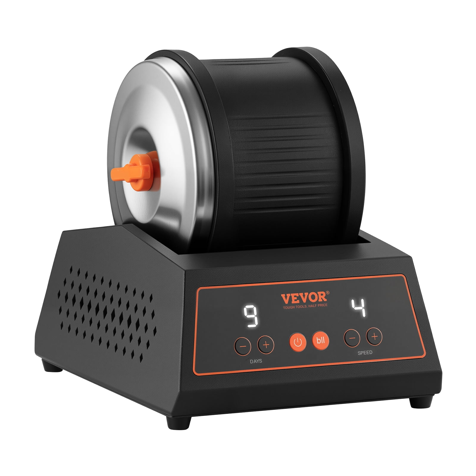 VEVOR Rock Tumbler Kit, 4lbs Rock Polishing Kit, 4 Speed Settings 9-Day ...