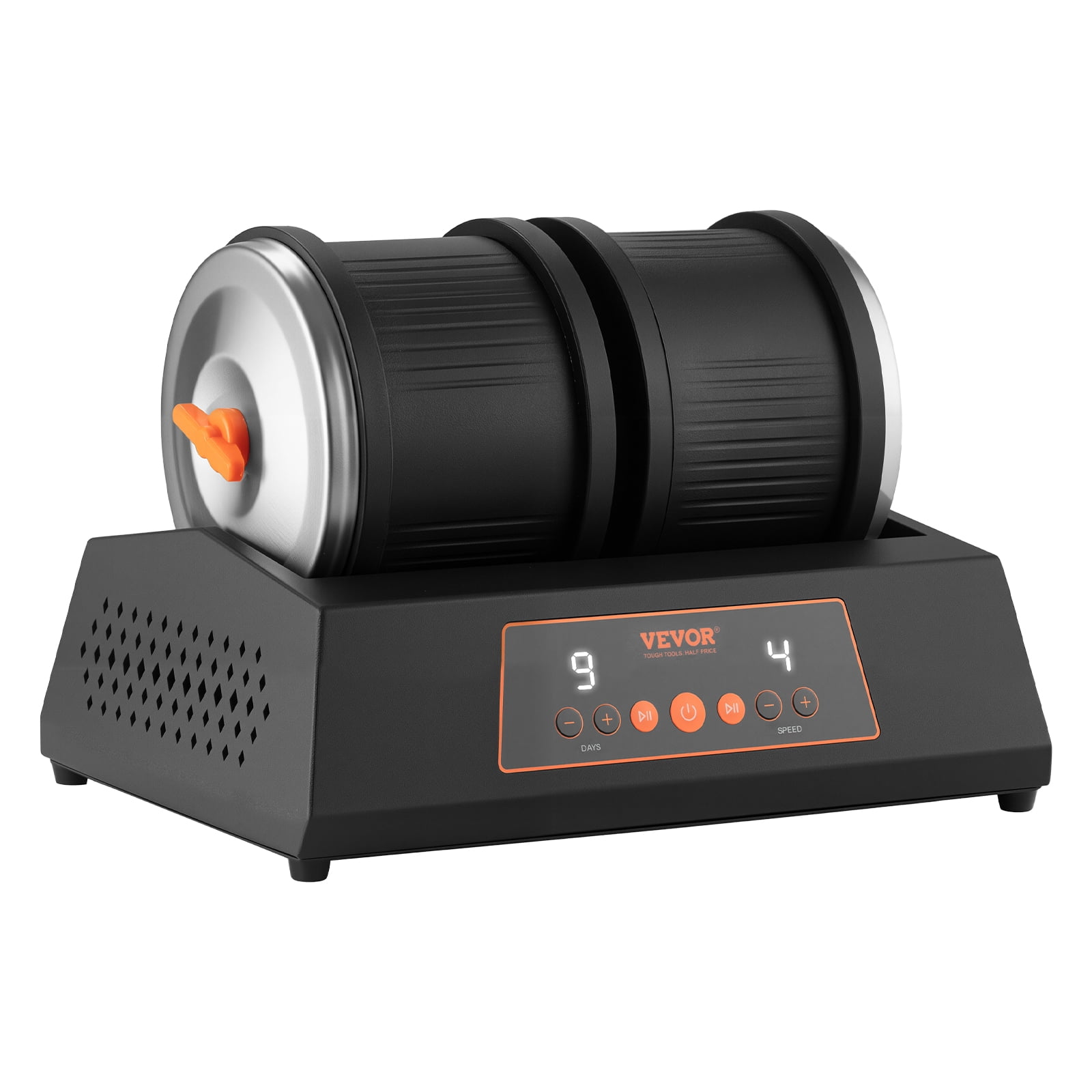 VEVOR Rock Tumbler Kit, 8 lbs Rock Polishing Kit, 4 Speed Settings 9 ...