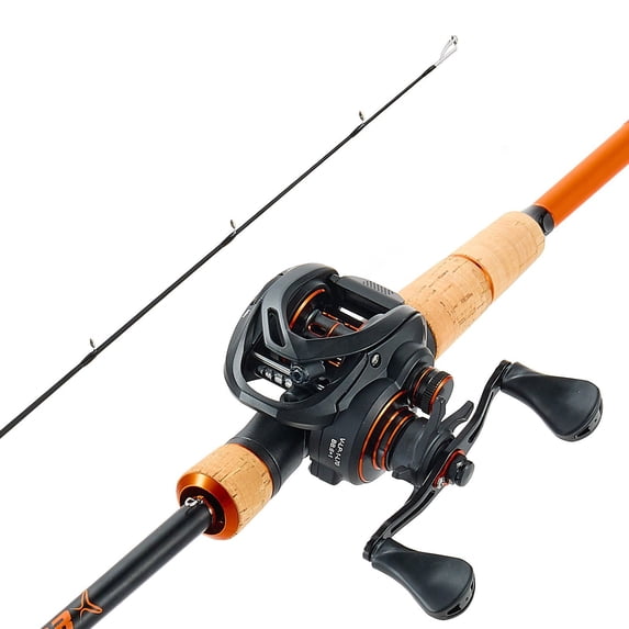 VEVOR Rod and Fishing Reel Combo, IM7 Carbon Fiber Baitcasting Rod and ...