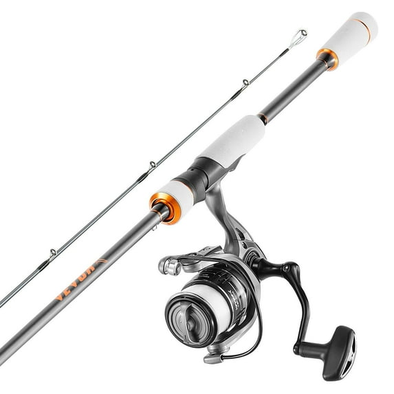 VEVOR Rod and Fishing Reel Combo, IM7 Carbon Fiber Spinning Rod and ...