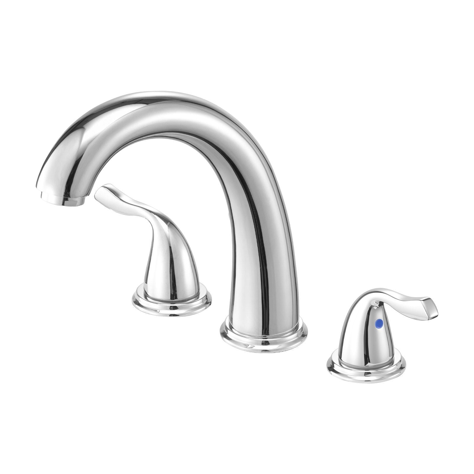 VEVOR Roman Tub Faucet, 3 Hole Waterfall Bathtub Faucet, Gooseneck Bath ...