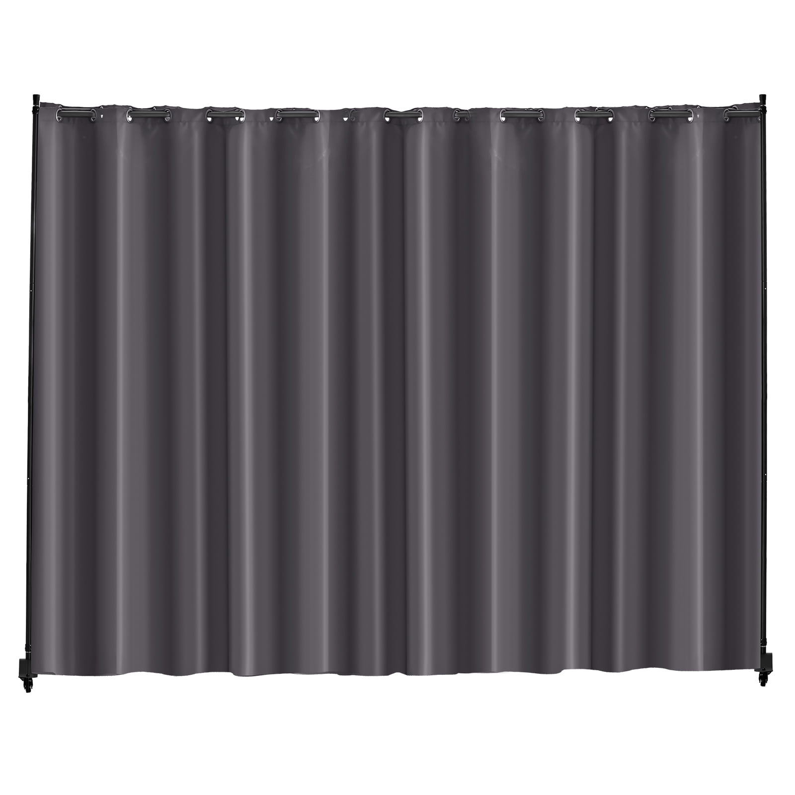 VEVOR Room Divider, Portable Panel Room Divider with Wheels Curtain ...