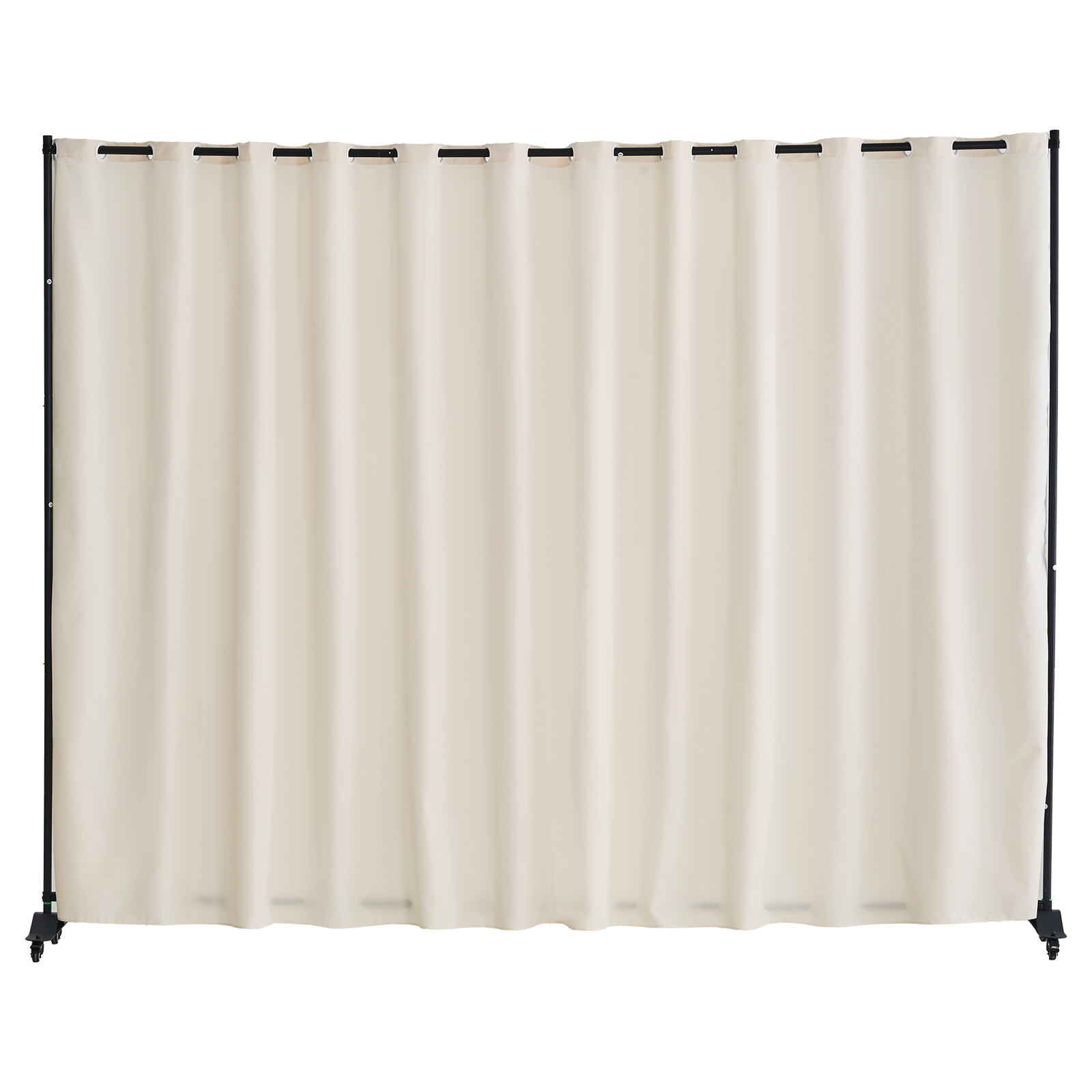 VEVOR Room Divider, Portable Panel Room Divider with Wheels Curtain ...