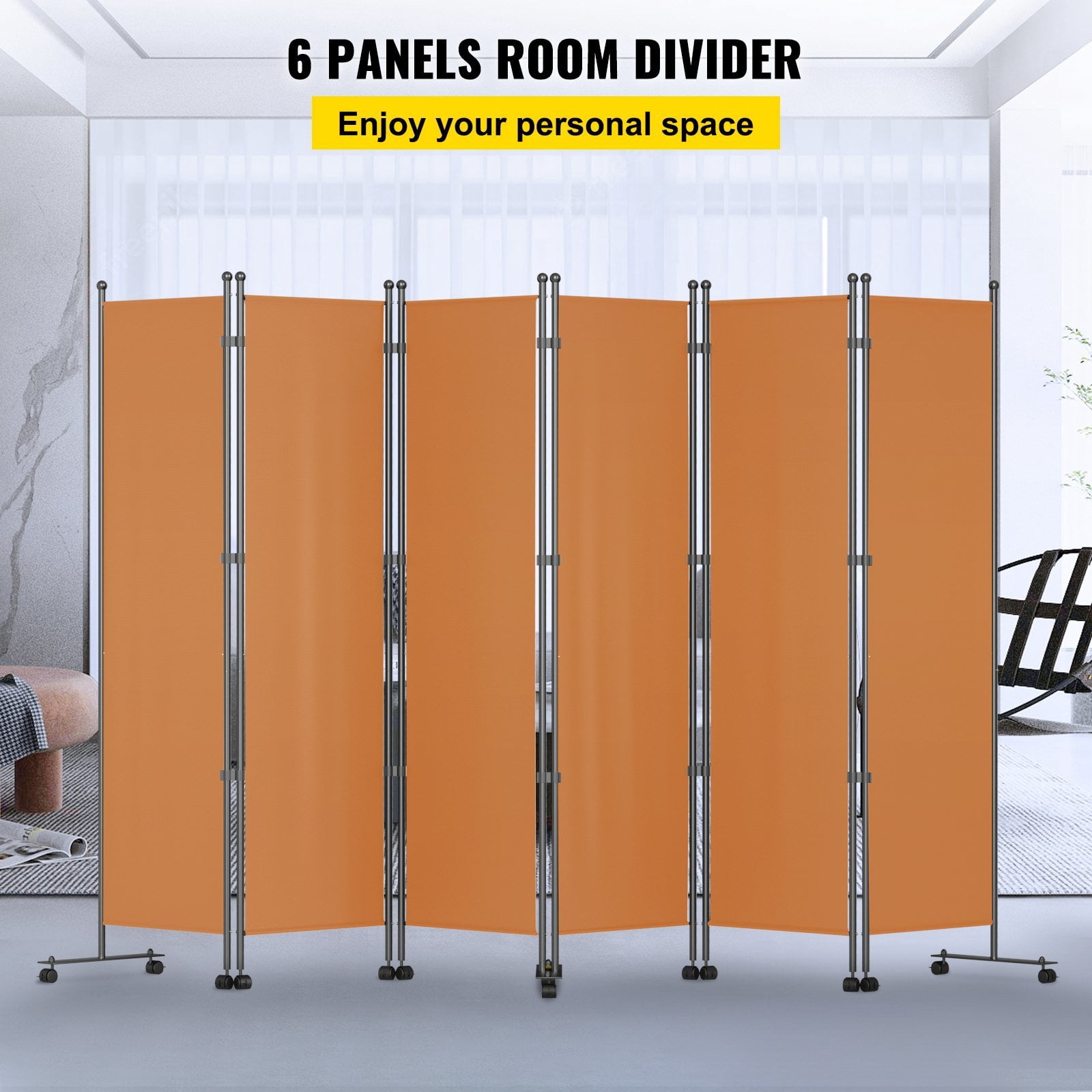 VEVOR Room Divider, Room Dividers and Folding Privacy Screens, Fabric ...