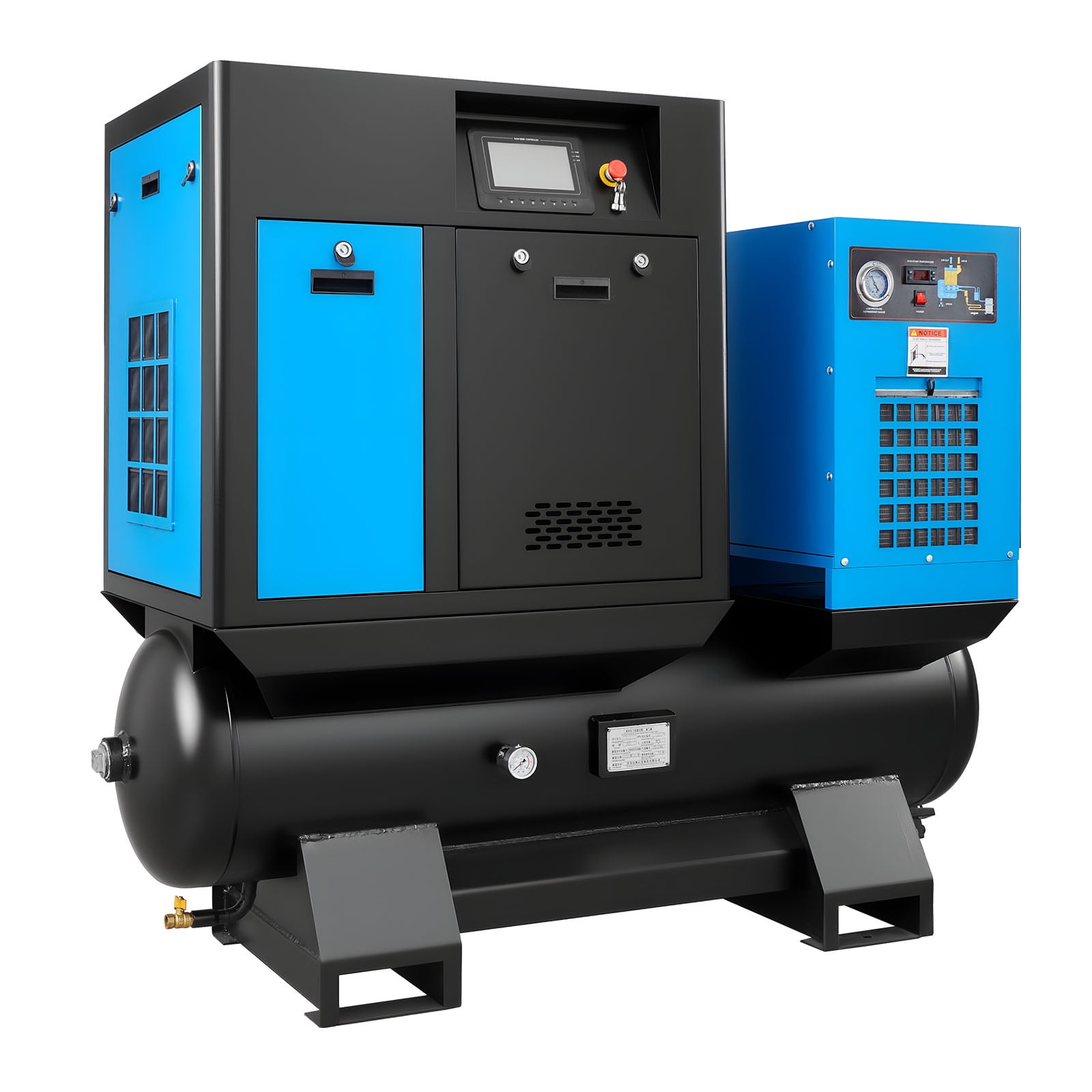 VEVOR Rotary Screw Air Compressor, 10HP 36CFM Air Compressor with 80 ...