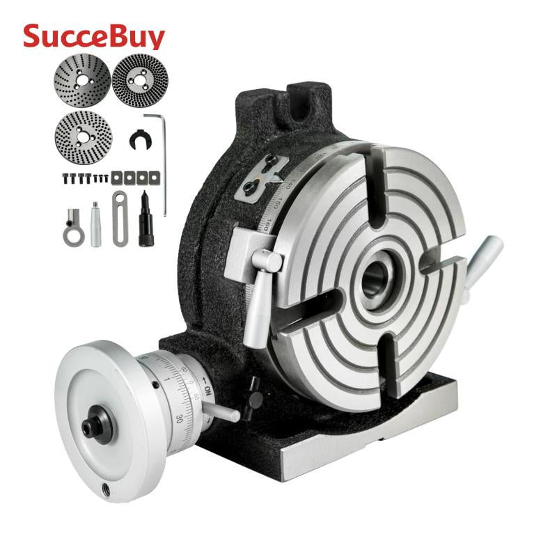 VEVOR Rotary Table 6inch(150mm) Horizontal Vertical Milling Table 4 ...