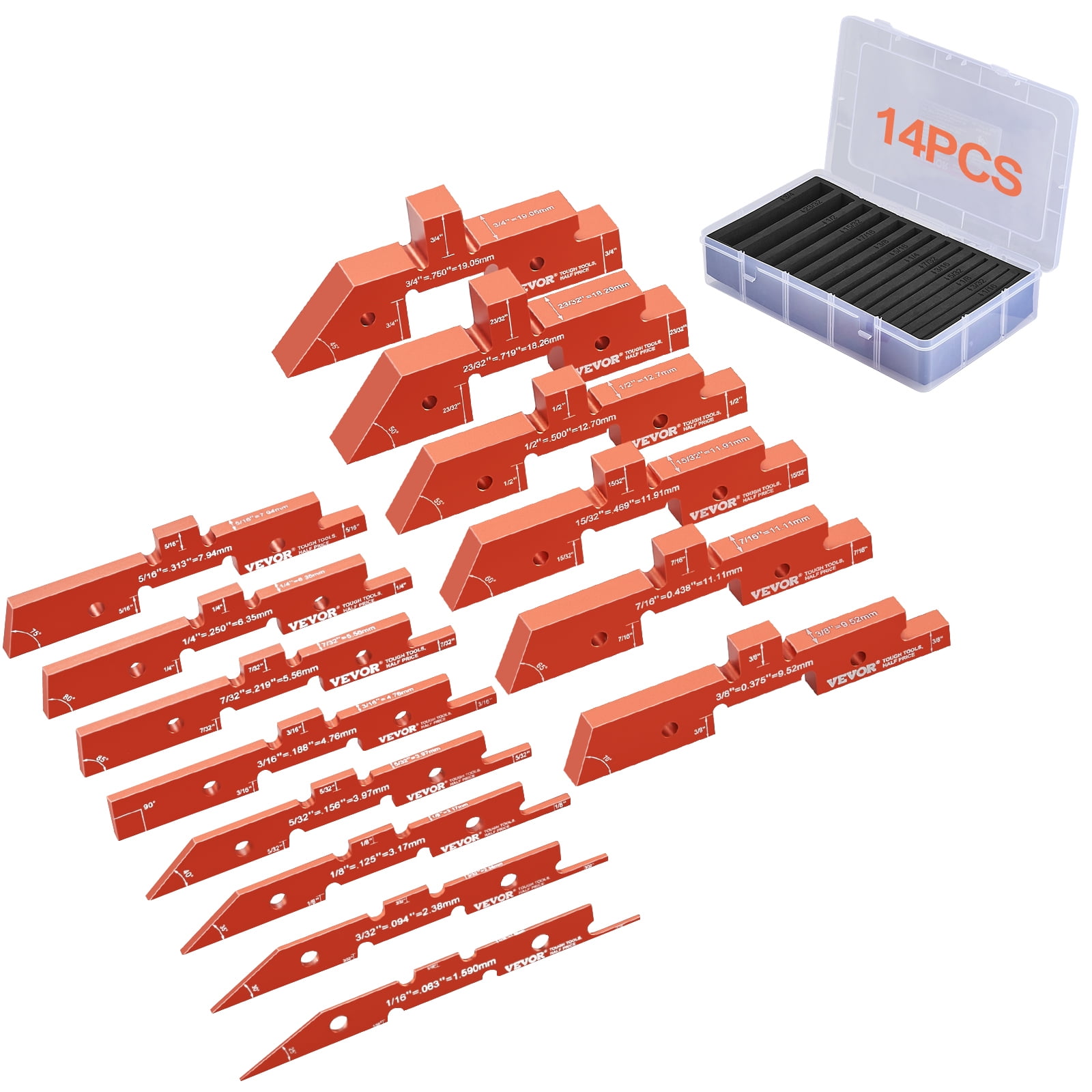 VEVOR Router Table Adjustment Bars, 14-piece Set, Durable Aluminum ...