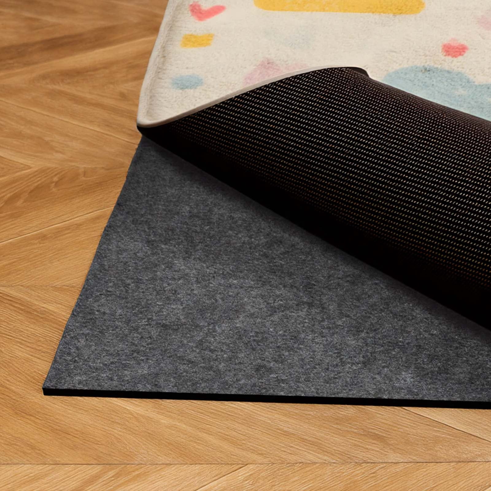 VEVOR Rug Pad 8 x 5 ft, Non-slip Carpet Area Pad, Rug Mat Padding with ...