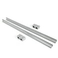 VEVOR SBR Linear Rail 16-800mm 2xLinear Guideway Rail and 4X Bearing ...