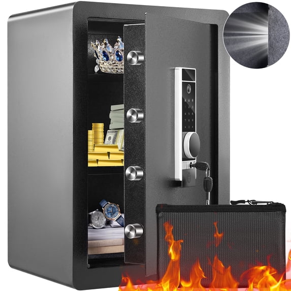 VEVOR Safe, 2.2 Cubic Feet Home Safe, Steel Security Safe with ...