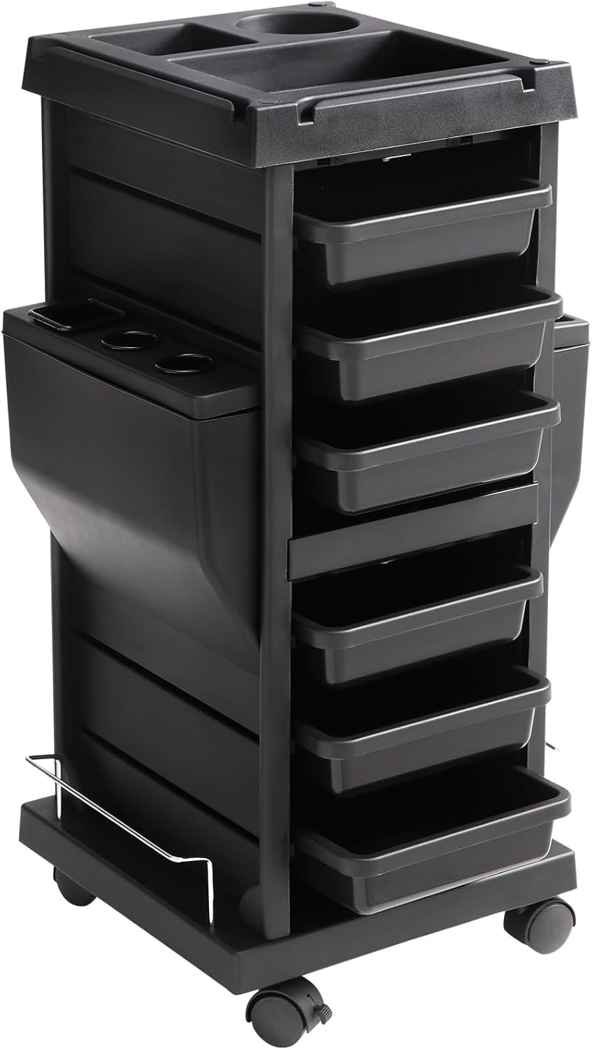 VEVOR Salon Organizer Cart, Secure Hair Salon Station with 6 Detachable ...