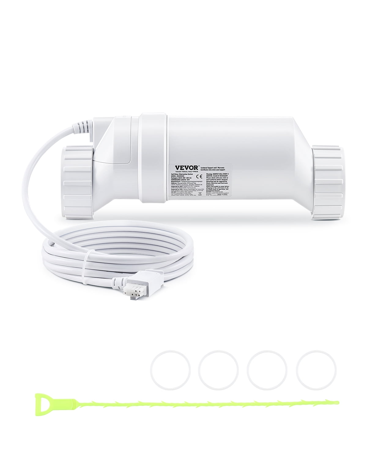 VEVOR Salt Water Chlorinator System, Pool Chlorination Cell Fits for ...