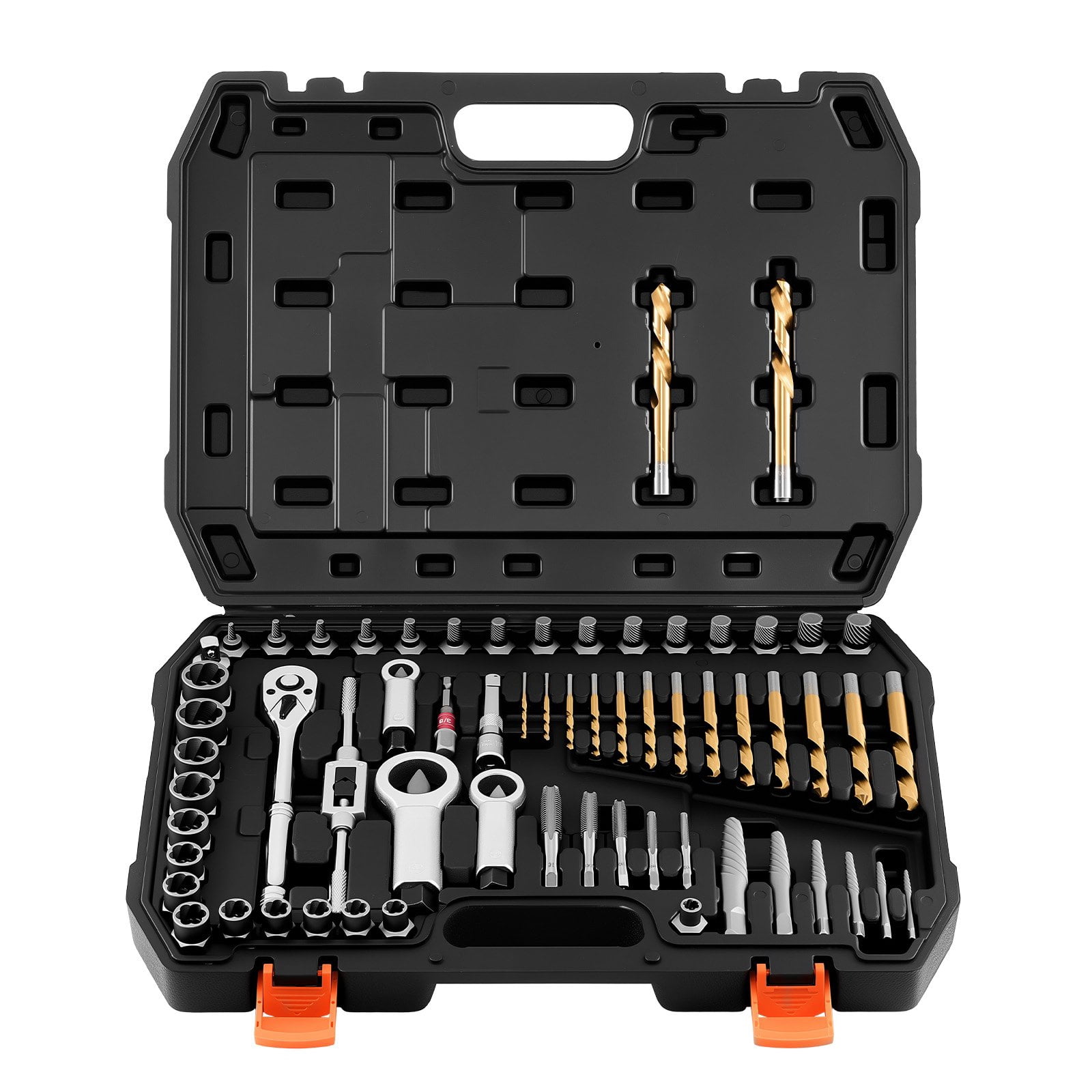 VEVOR Screw Extractor Set, 63 Pieces, with Nut and Bolt Extractors, Nut ...