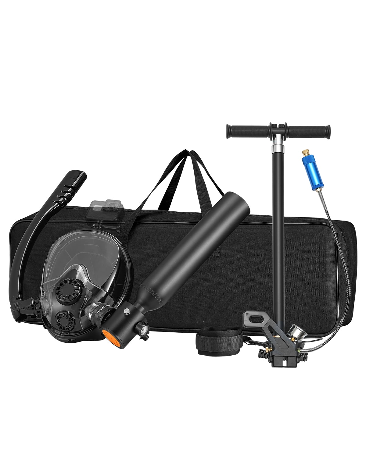 VEVOR Scuba Tank, 0.5L Portable Diving Tank, Diving Oxygen Cylinder ...