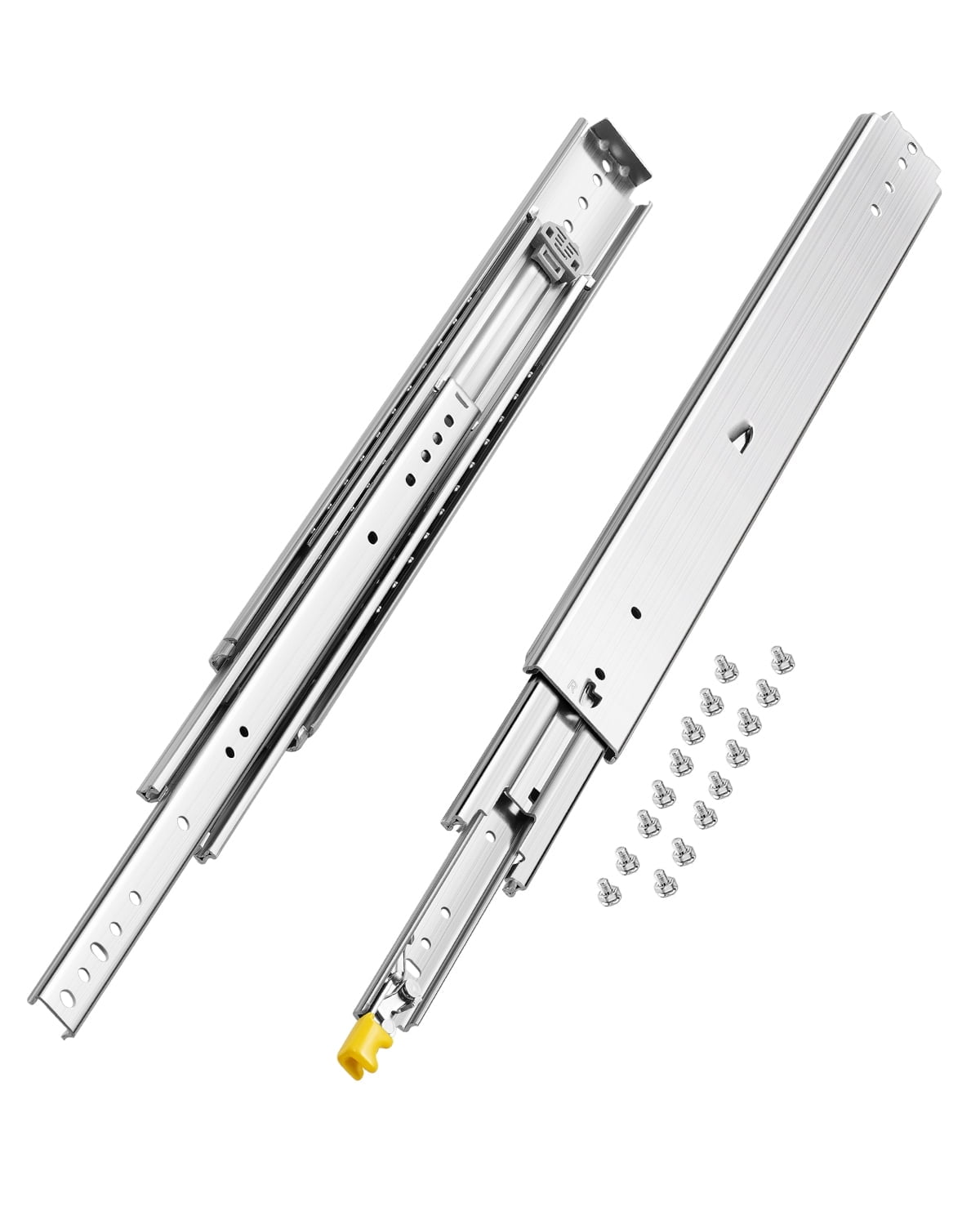 VEVOR Set of 2 Drawer Rails, Sizes Ranging from 16 to 60 inches, 500 ...