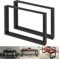 VEVOR Steel Table Legs Set of 2, 28" Height 30" Wide, Heavy Duty X ...