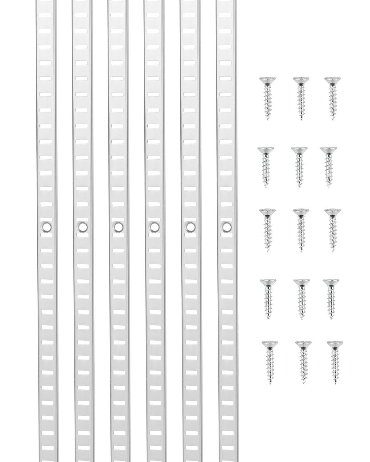 VEVOR Shelf Pilaster,72.7-inch 20 Pack, Adjustable Shelf Brackets ...