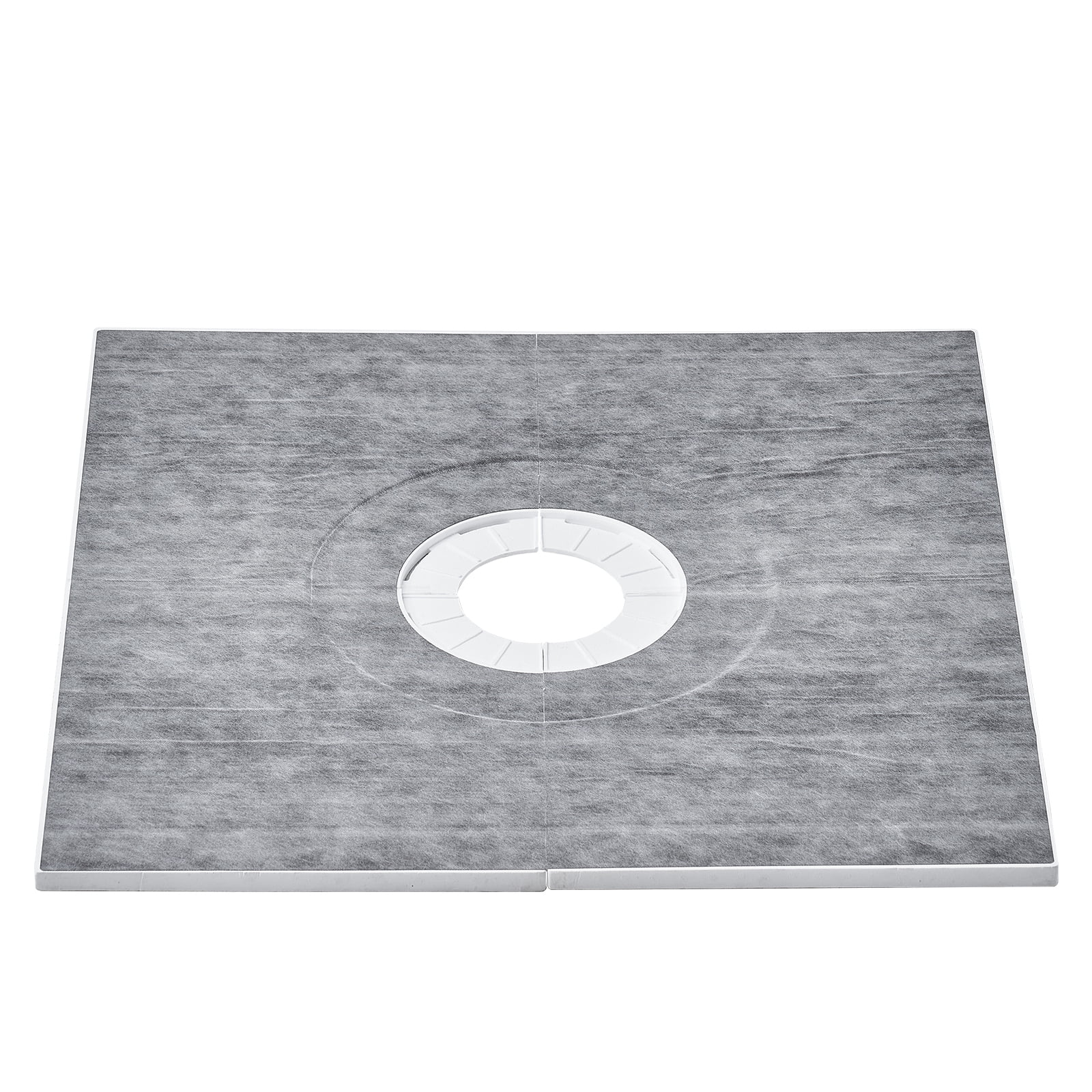 VEVOR Shower Curb Kit, 36"x36" Shower Pan Kit with 6.3" Central Drain ...