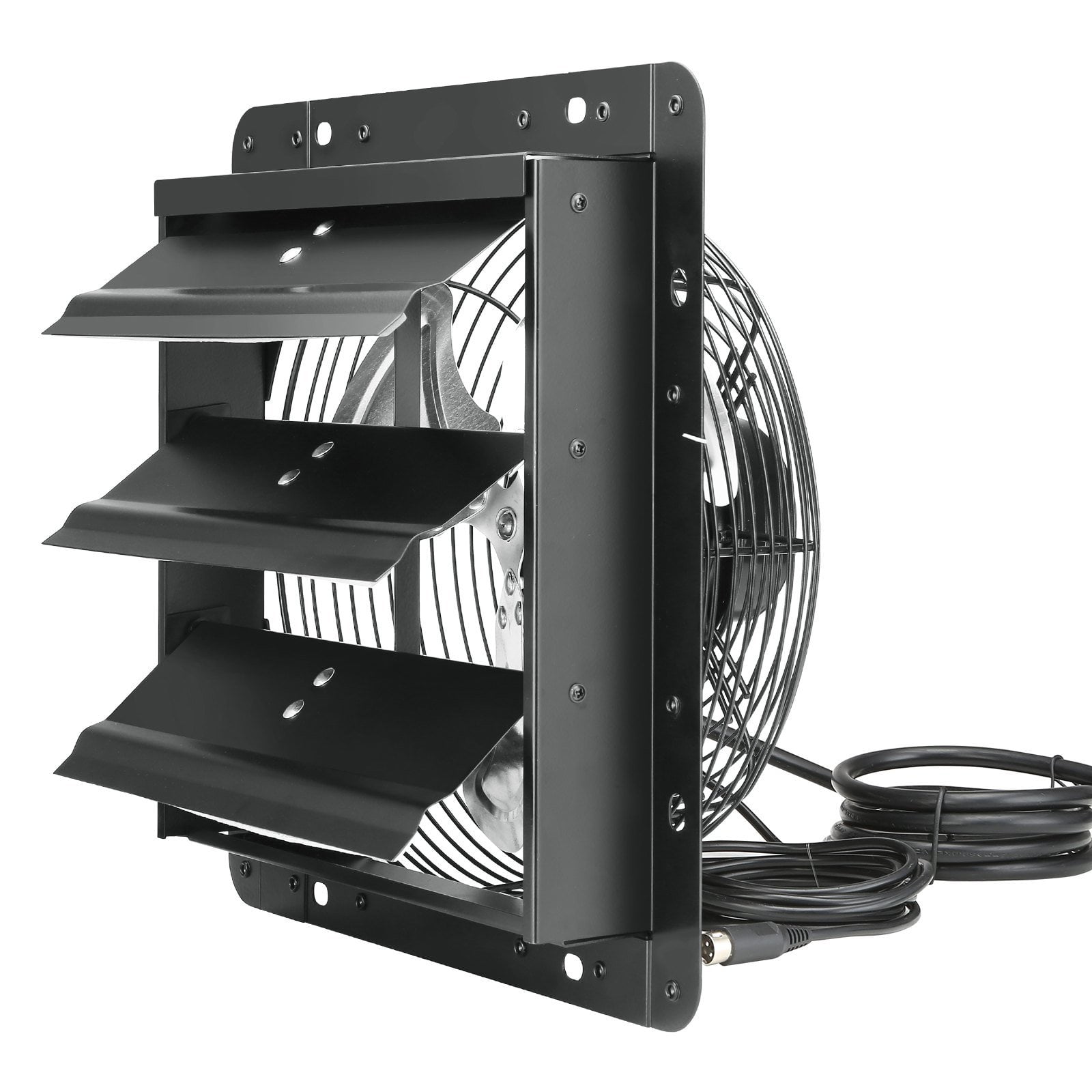 VEVOR Shutter Exhaust Fan, 14'' with Temperature Humidity Controller ...