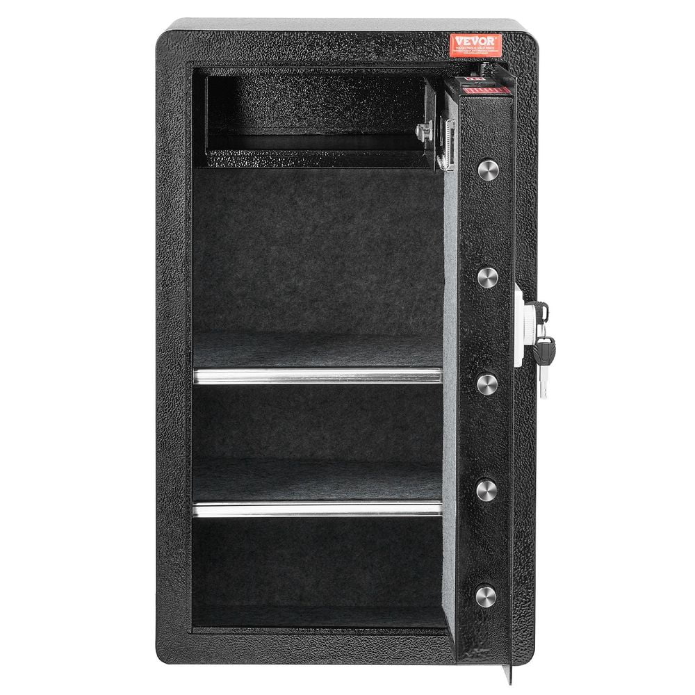 VEVOR Single Door 4.0 cu.ft Safe Box with Key Lock & Password Cabinet ...