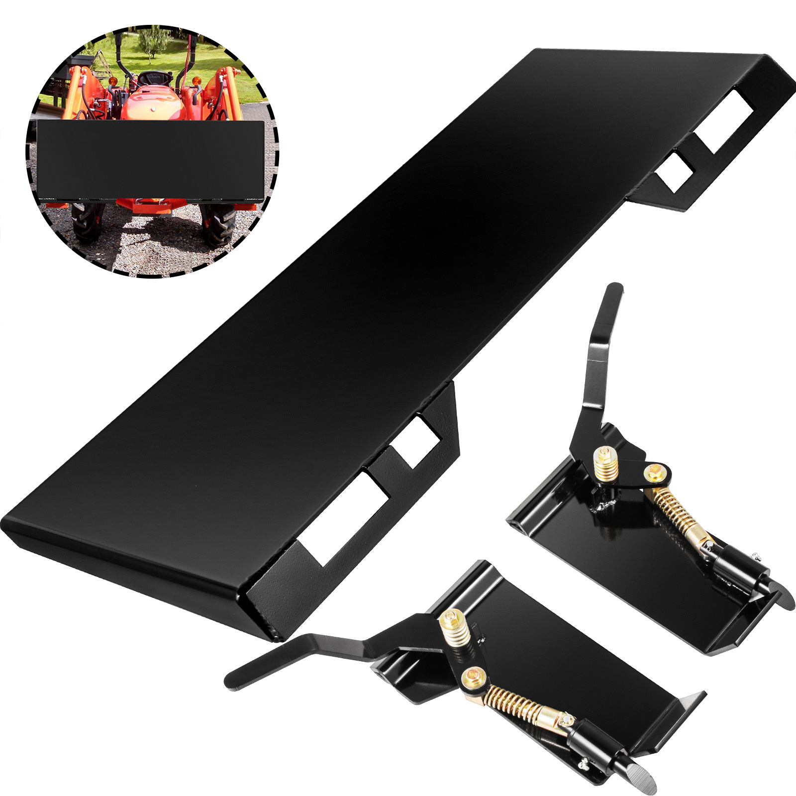 Titan Attachments 3/8in Universal Quick Tach Cut Out Mount Plate, Thick ...