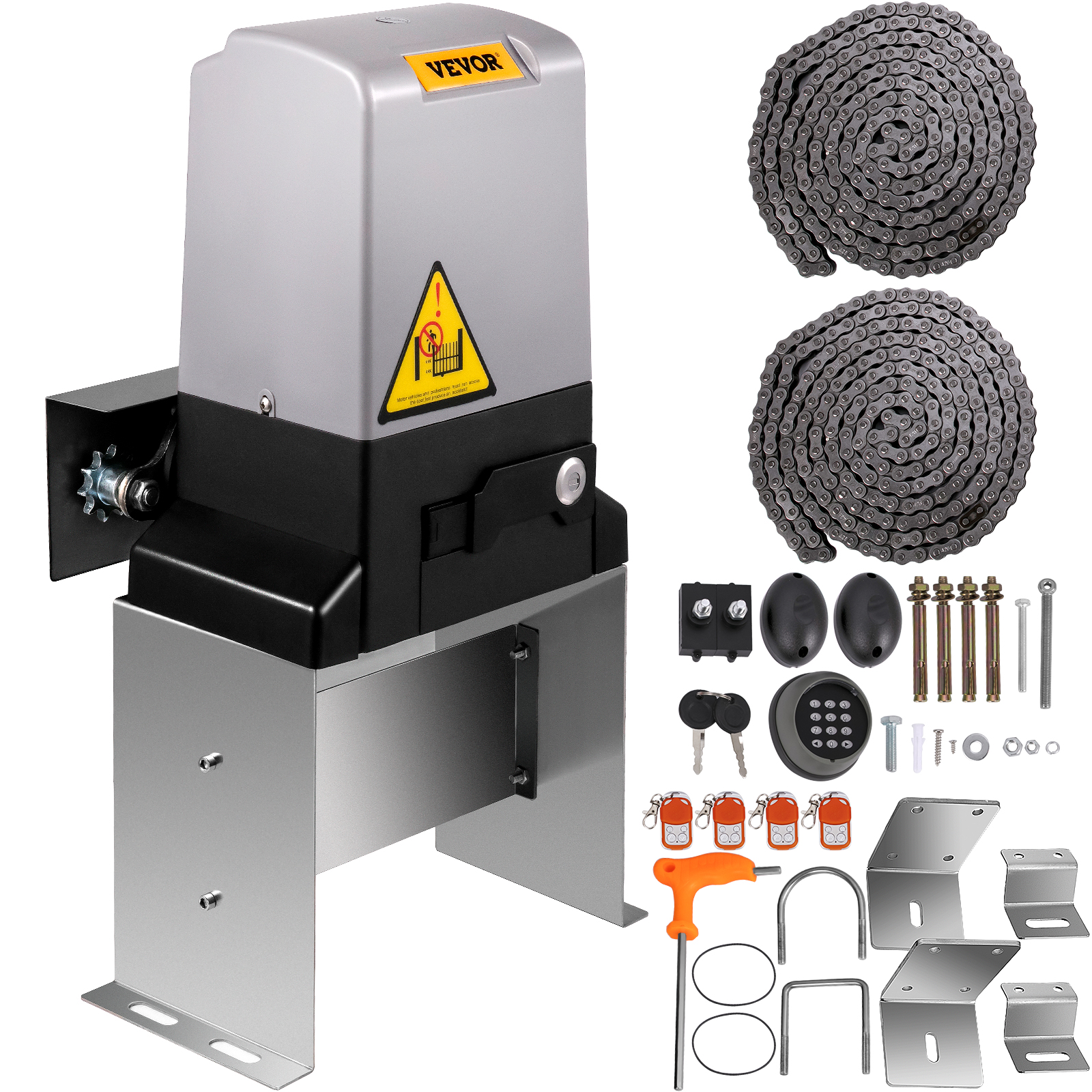 VEVOR Automatic Gate Opener 1400lbs with Infrared Security Photocell ...