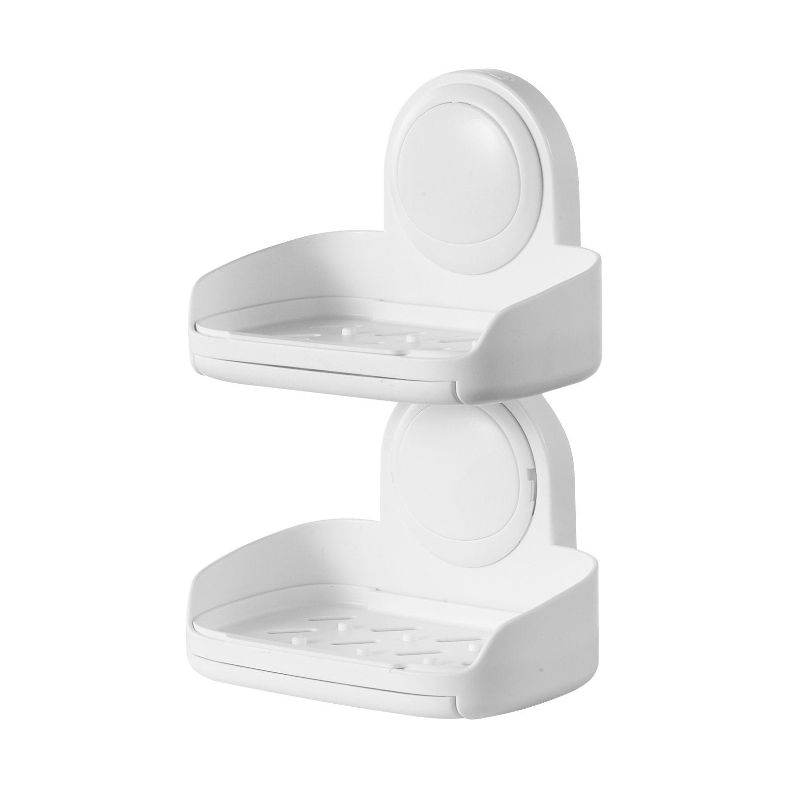 VEVOR Soap Holder for Shower, Double Layer with Suction Cup, Wall ...