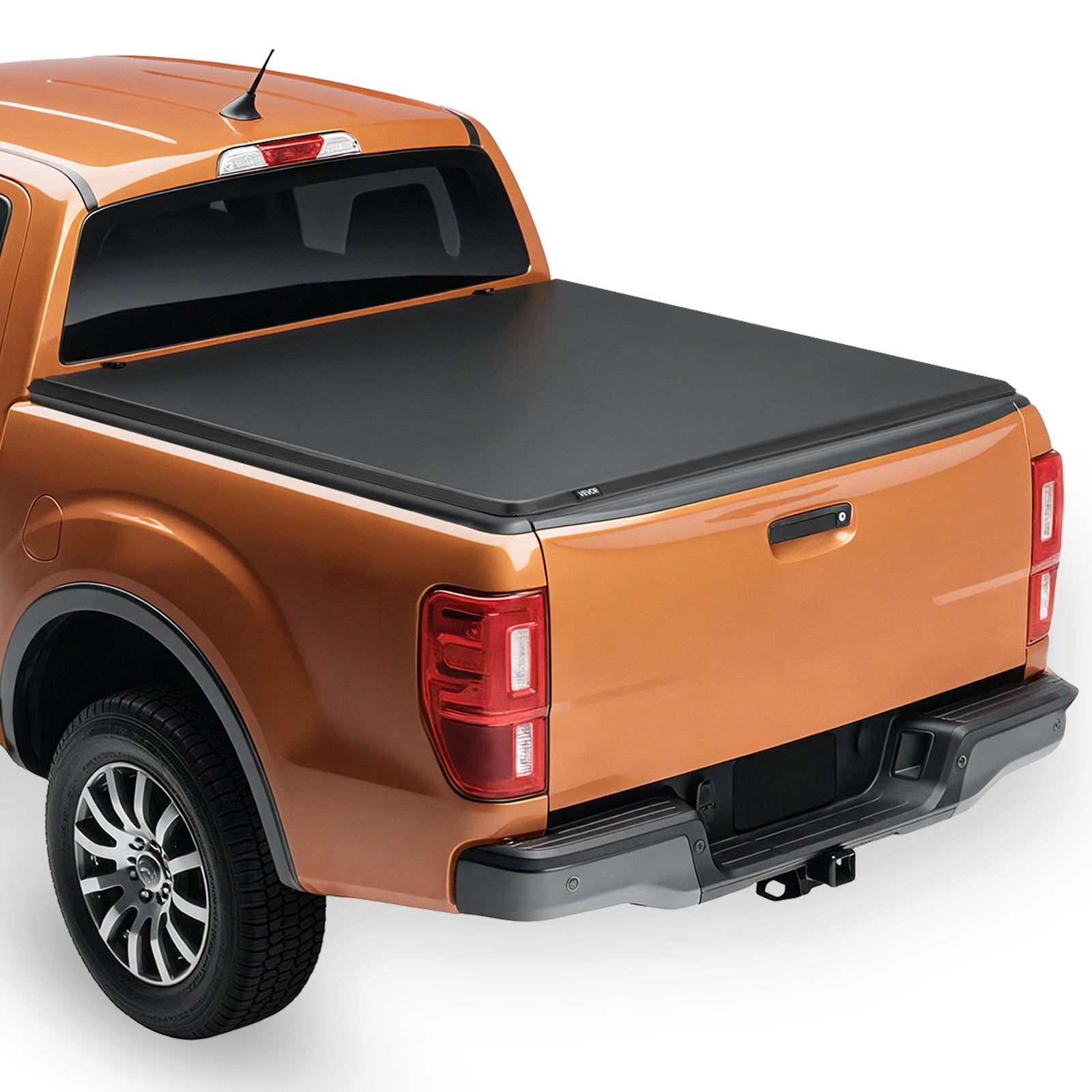 VEVOR Soft Roll-Up Truck Bed Tonneau Cover, Compatible with 2014-2025 ...